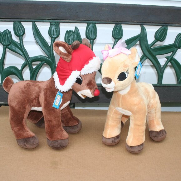Dan Dee | Toys | 2 Rudolph And Clarice Dan Dee 2 Plush Set Rudolph The ...